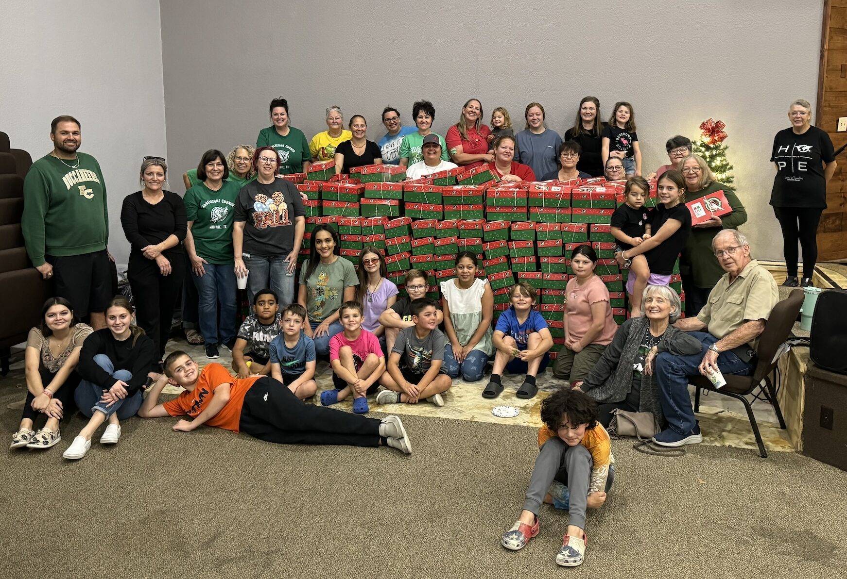 Cornerstone Church Shoe Box Packing Party - The Seabreeze Beacon