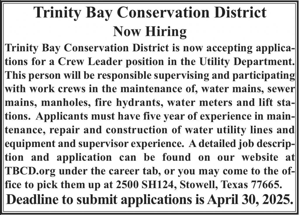 TBCD Now Hiring - The Seabreeze Beacon